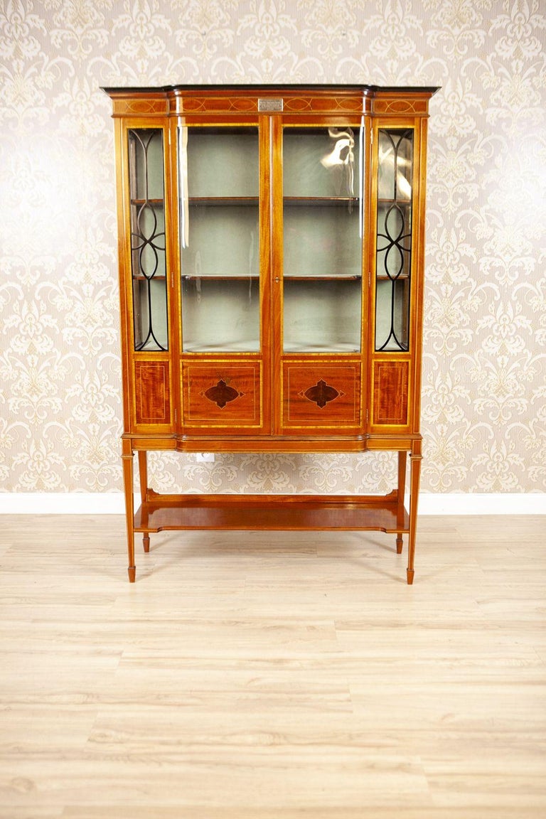 Unique Mahogany Showcase in Light Brown, crca 1911 For Sale at 1stDibs