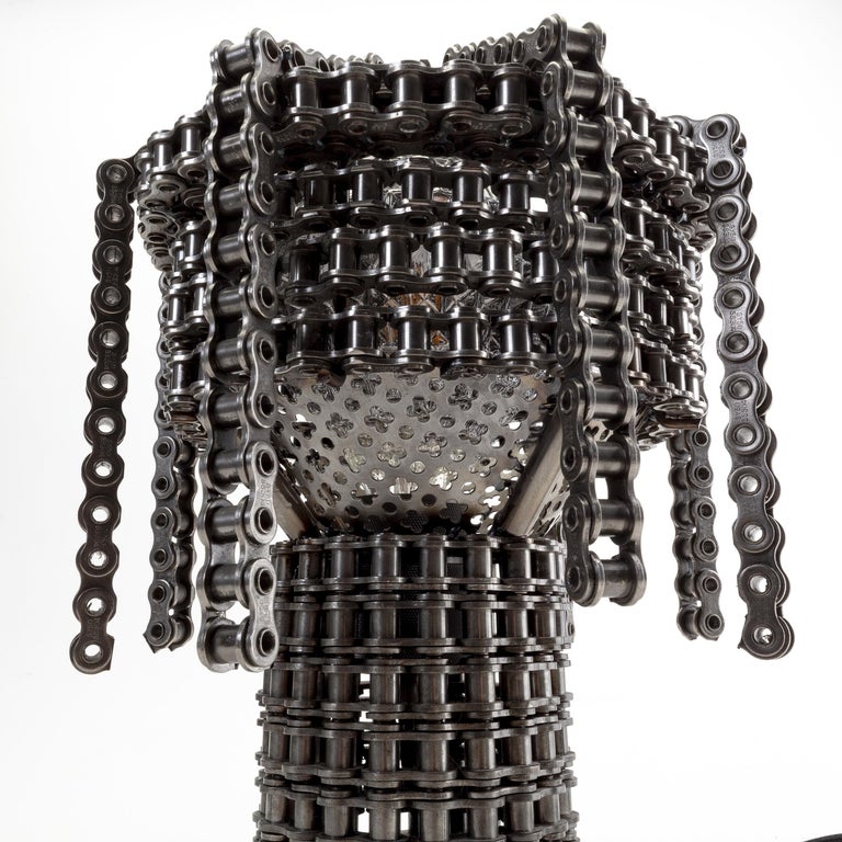 Unique Metal Chain Table Lamp, Sweden, 2000s For Sale at 1stDibs