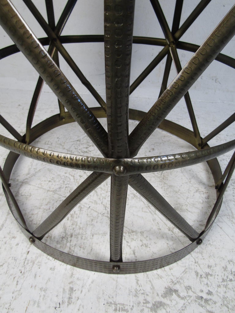 Unique Metal Side Table For Sale at 1stDibs