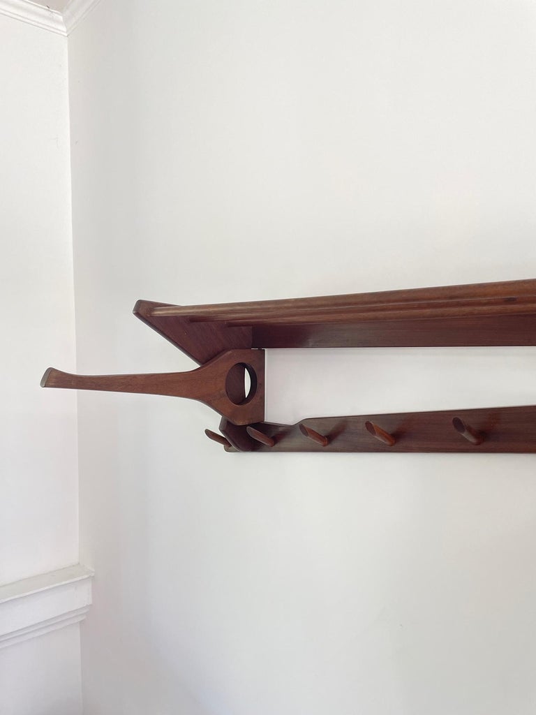 Unique Mid Century Danish Design Coat Rack, Vintage Coatrack, Wooden ...