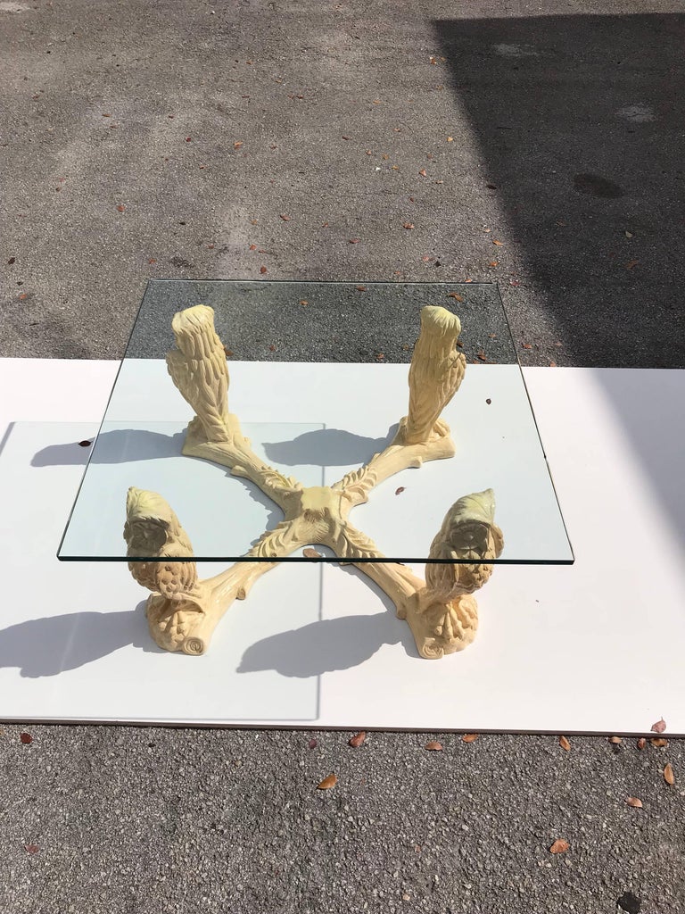 Unique Mid-Century Modern Square ''Curved Owls'' Cocktail Table or ...