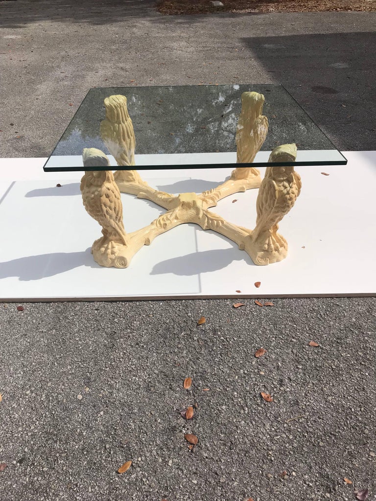 Unique Mid-Century Modern Square ''Curved Owls'' Cocktail Table or ...