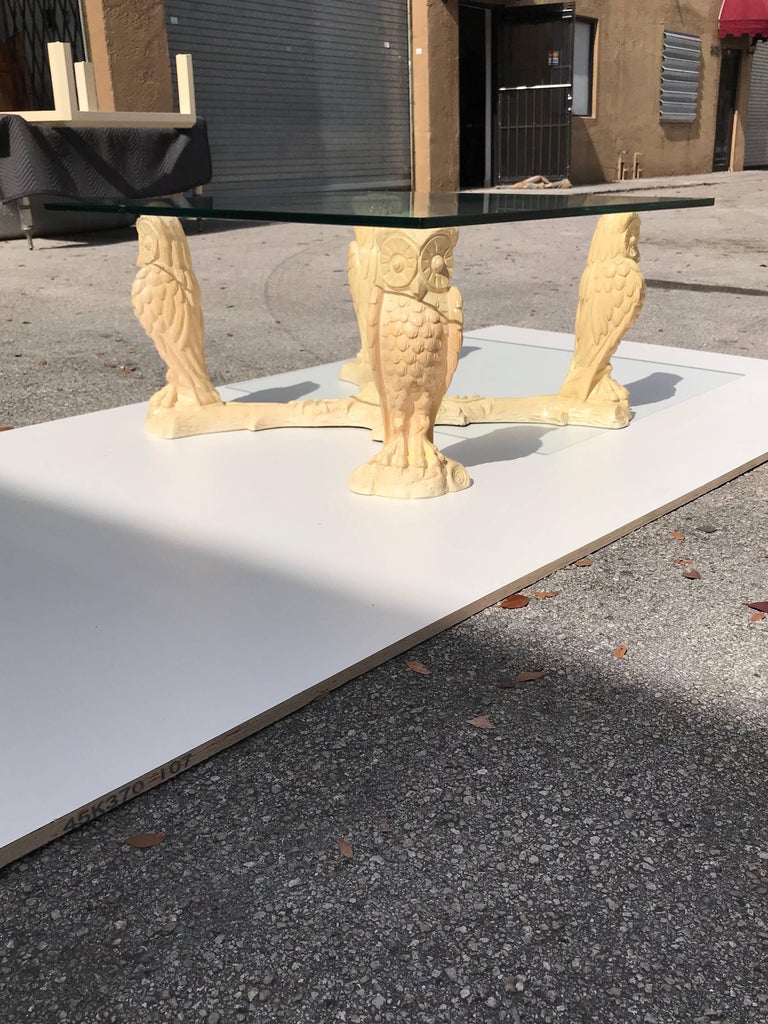Unique Mid-Century Modern Square ''Curved Owls'' Cocktail Table or ...