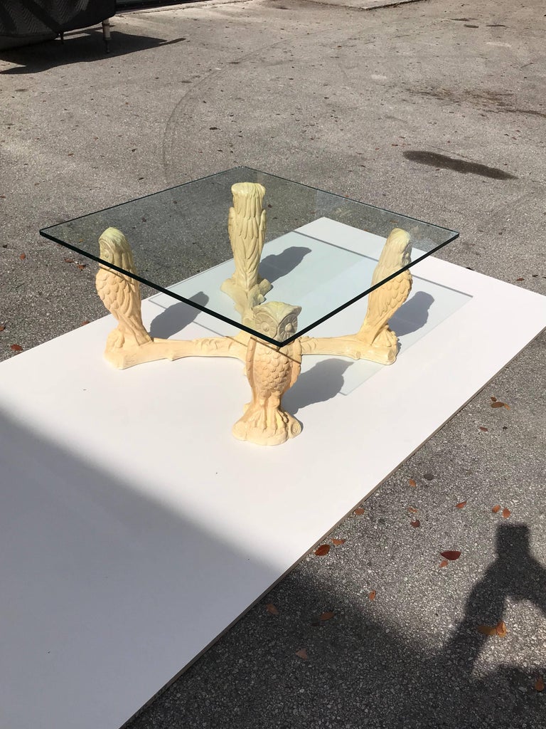 Unique Mid-Century Modern Square ''Curved Owls'' Cocktail Table or ...