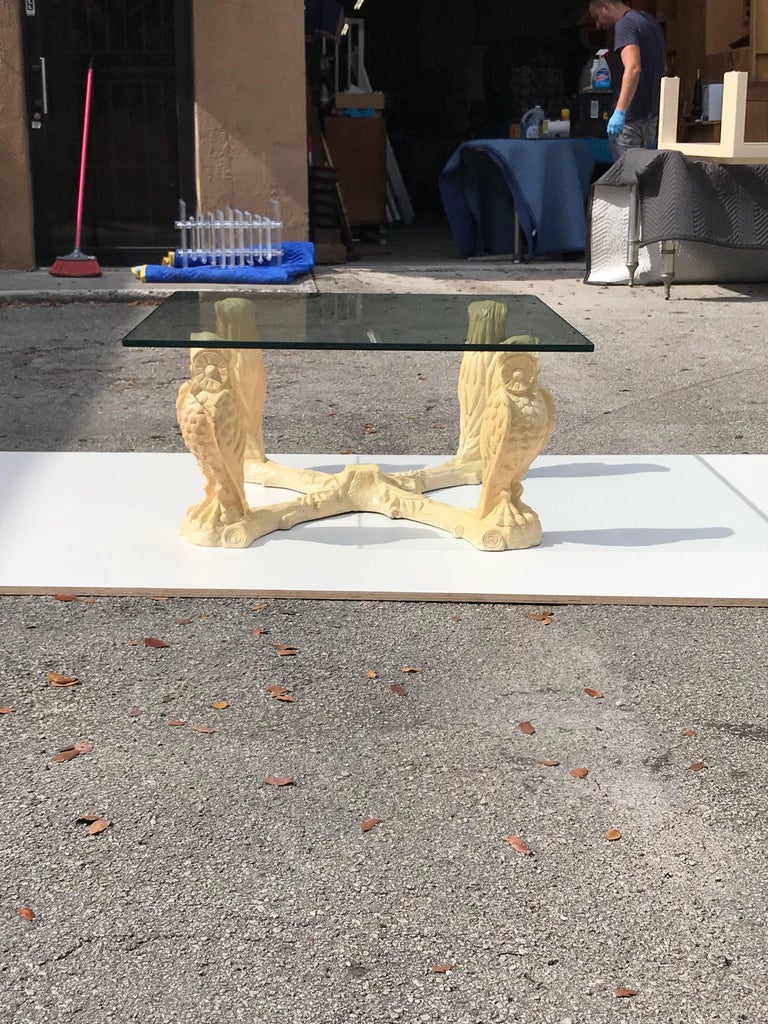 Unique Mid-Century Modern Square ''Curved Owls'' Cocktail Table or ...