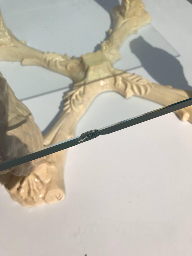 Unique Mid-Century Modern Square ''Curved Owls'' Cocktail Table or ...