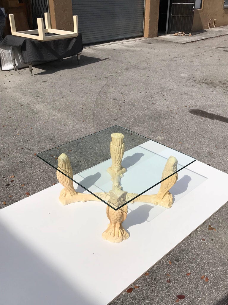 Unique Mid-Century Modern Square ''Curved Owls'' Cocktail Table or ...