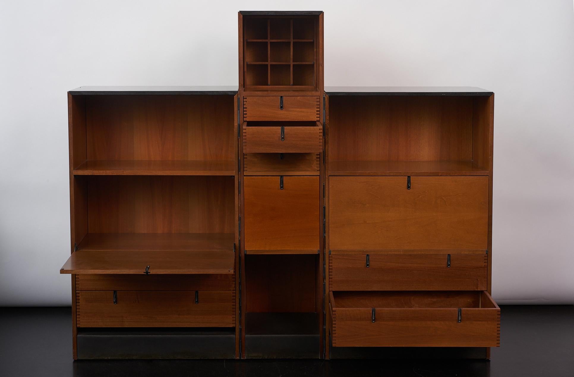 Unique Midcentury Modular Bookcase For Sale at 1stDibs