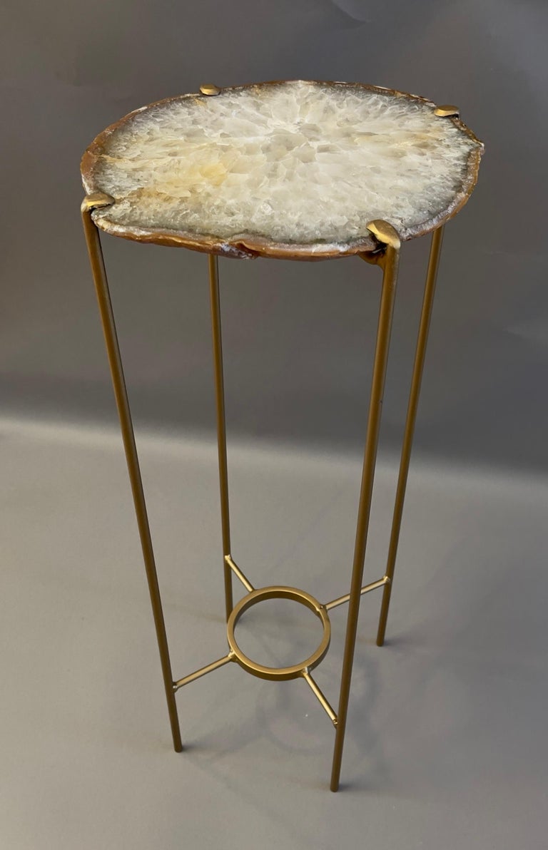 Unique Modern Geode Drinks Table For Sale at 1stDibs
