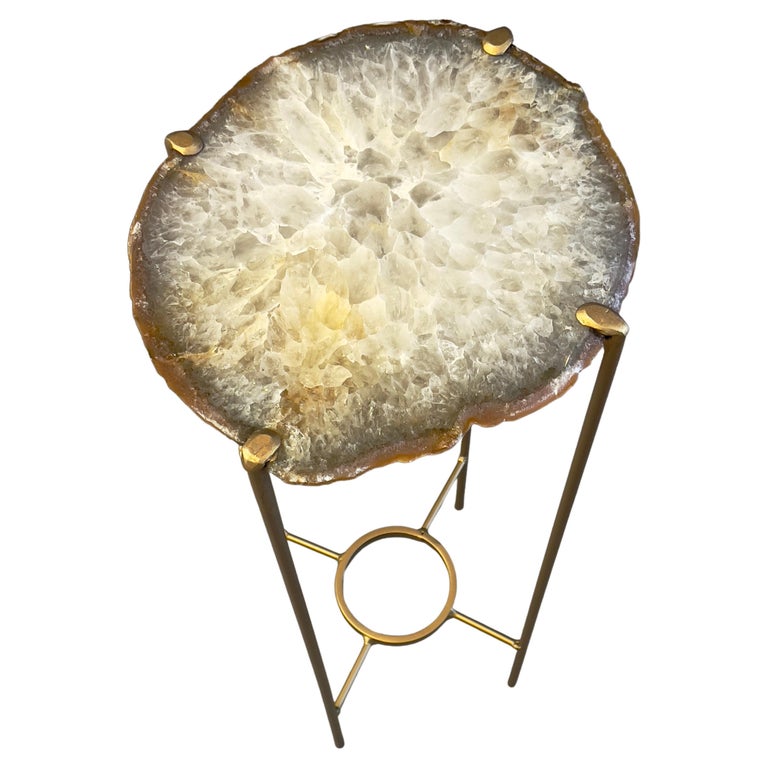 Unique Modern Geode Drinks Table For Sale at 1stDibs