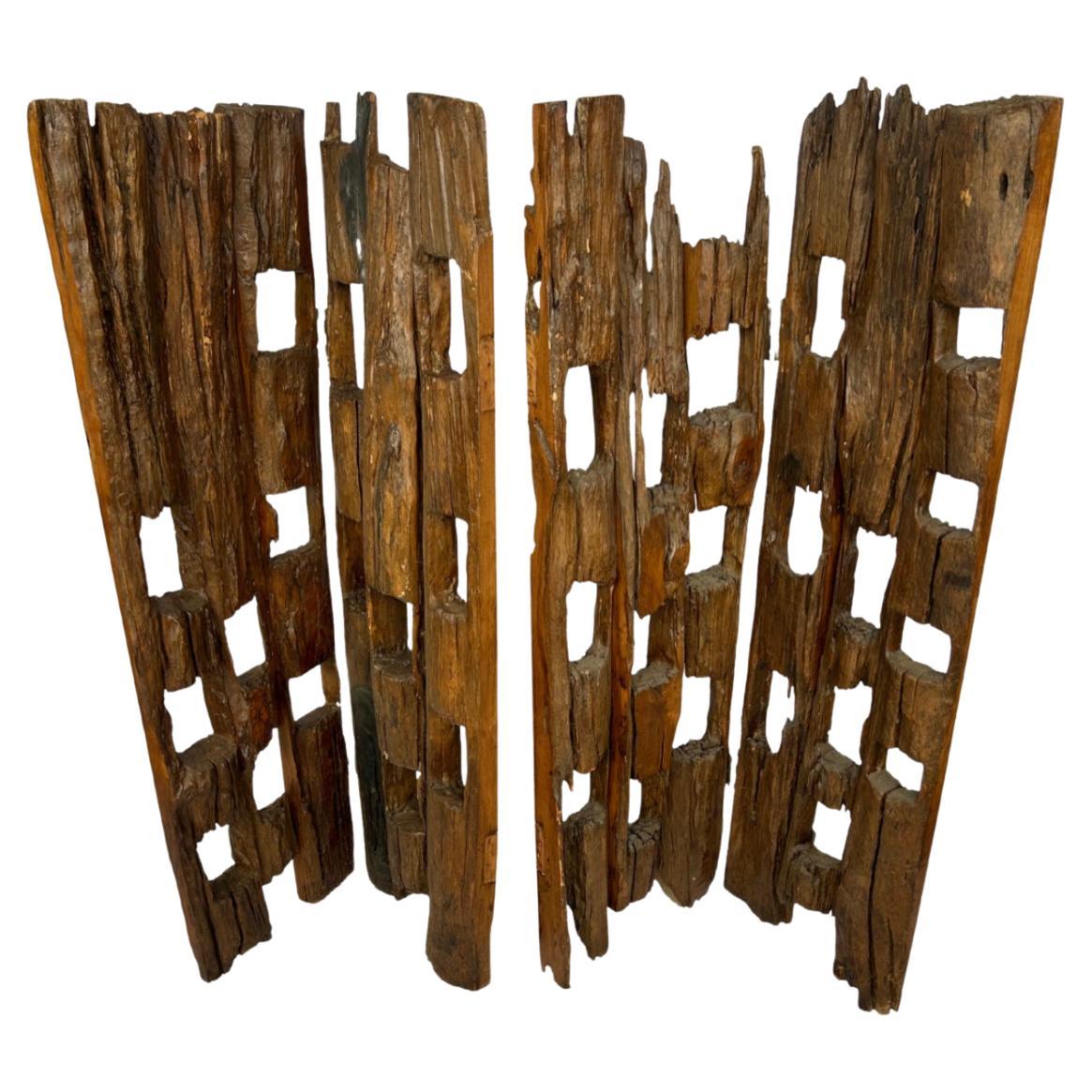 Unique Natural Wood Dividers with Cutouts For Sale at 1stDibs