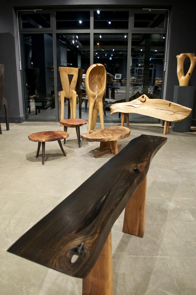 Unique Oak Sculpture Signed by Jörg Pietschmann For Sale at 1stDibs