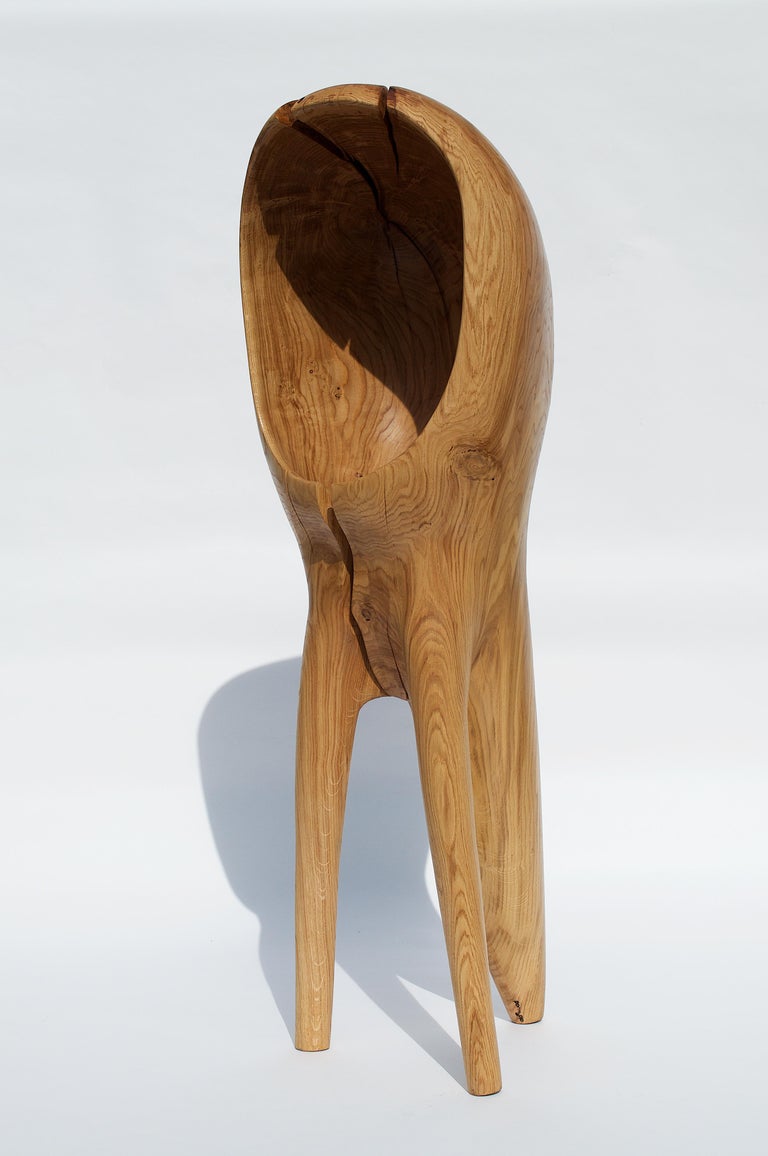 Unique Oak Sculpture Signed by Jörg Pietschmann For Sale at 1stDibs