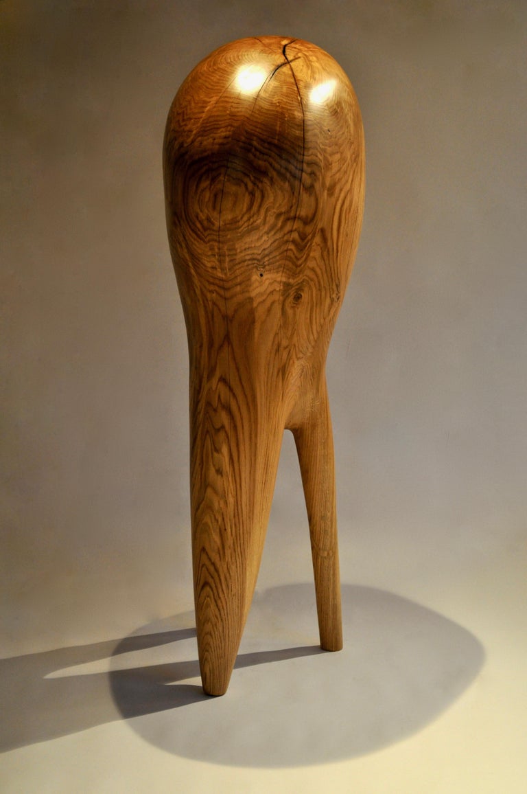 Unique Oak Sculpture Signed by Jörg Pietschmann For Sale at 1stDibs
