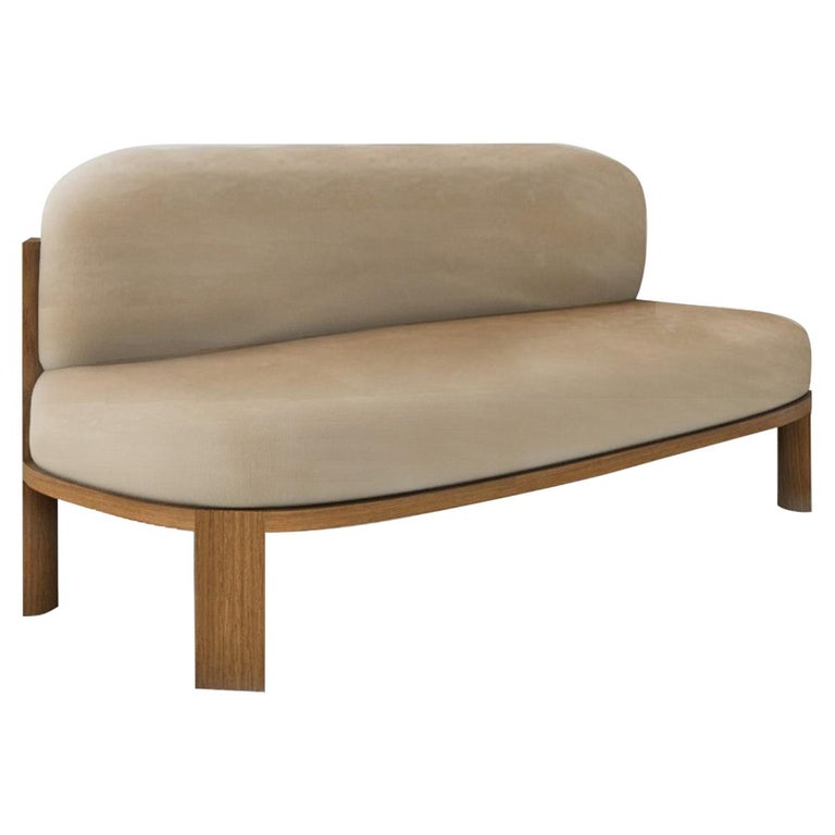 Unique Oak Sofa by Collector For Sale at 1stDibs