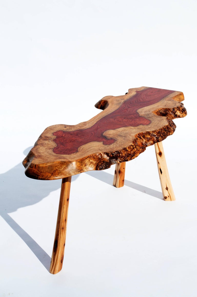 Unique Padouk and Thuja Table by Jörg Pietschmann For Sale at 1stDibs