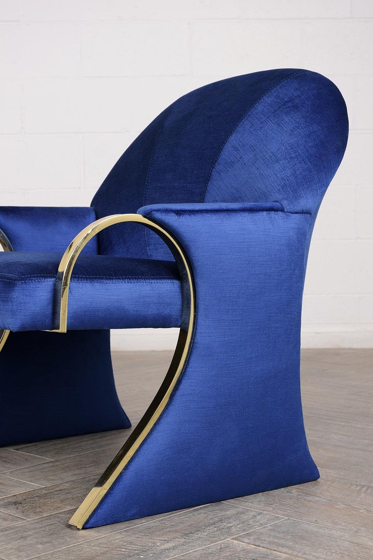Unique Pair of Vintage Mid Century Modern Lounge Chairs For Sale at 1stDibs