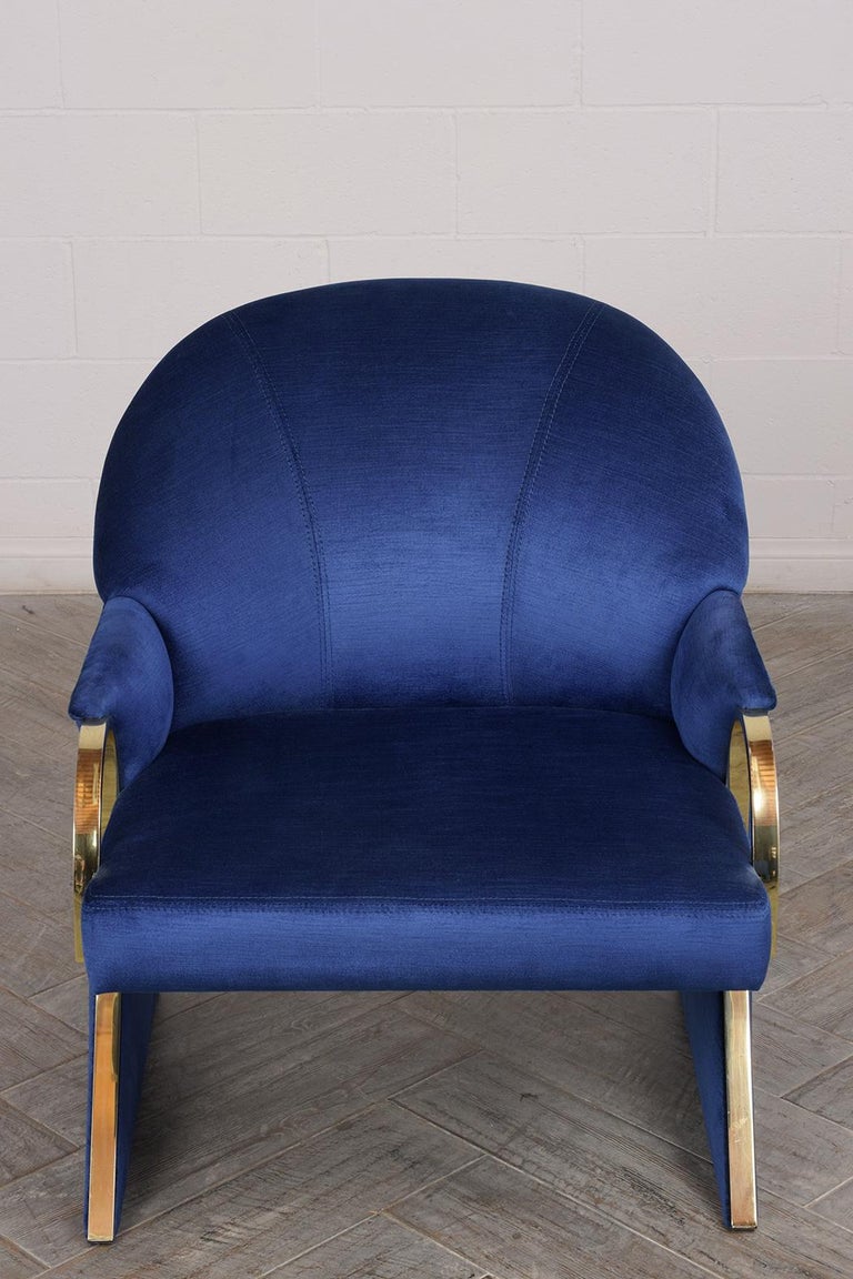 Unique Pair of Vintage Mid Century Modern Lounge Chairs For Sale at 1stDibs