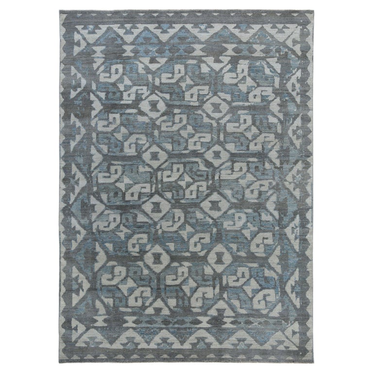 Unique Pattern Turkish Sultanabad Rug For Sale at 1stDibs