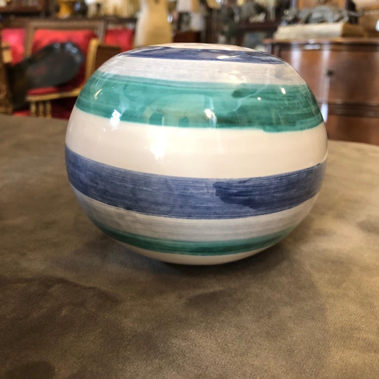 Unique Pieces Hand Painted Sicilian Terracotta Decorative Spheres at ...