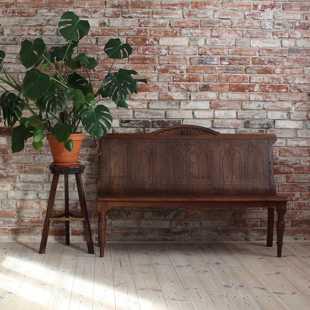 Unique Plywood Bench Settee from Early 20th Century at 1stDibs