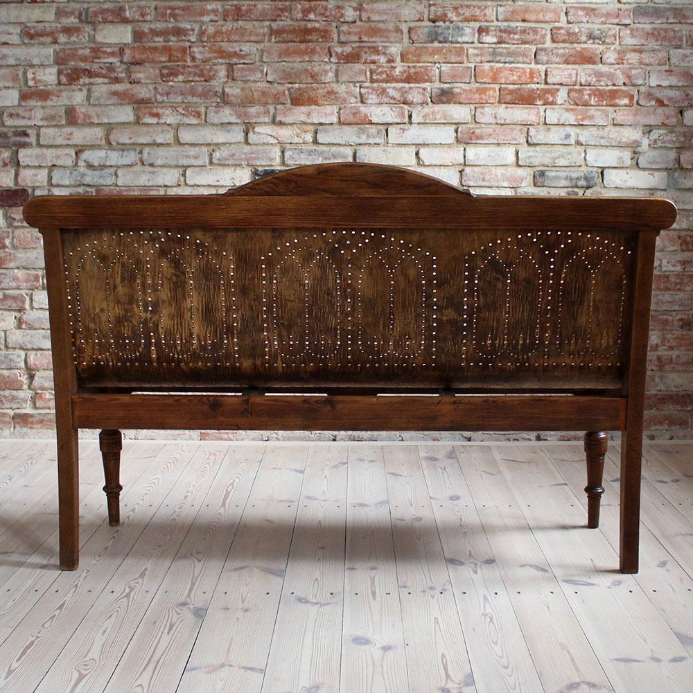 Unique Plywood Bench Settee from Early 20th Century at 1stDibs