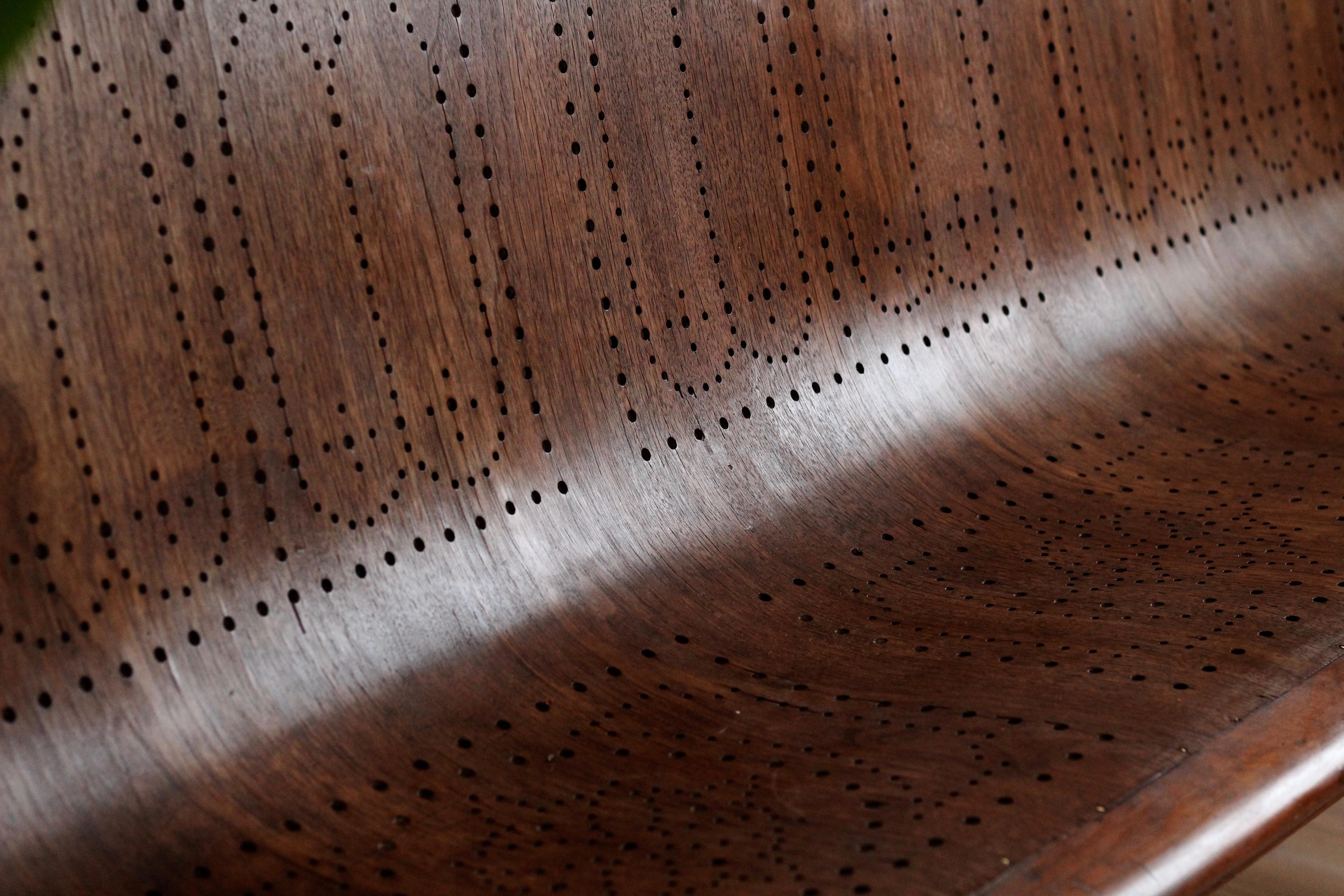 Unique Plywood Bench Settee from Early 20th Century at 1stDibs