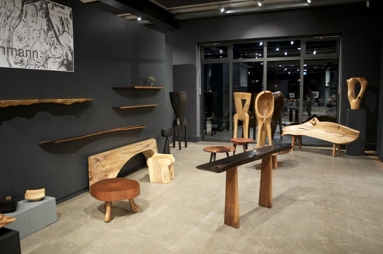 Unique Poplar Bench Sculpted by Jörg Pietschmann For Sale at 1stDibs