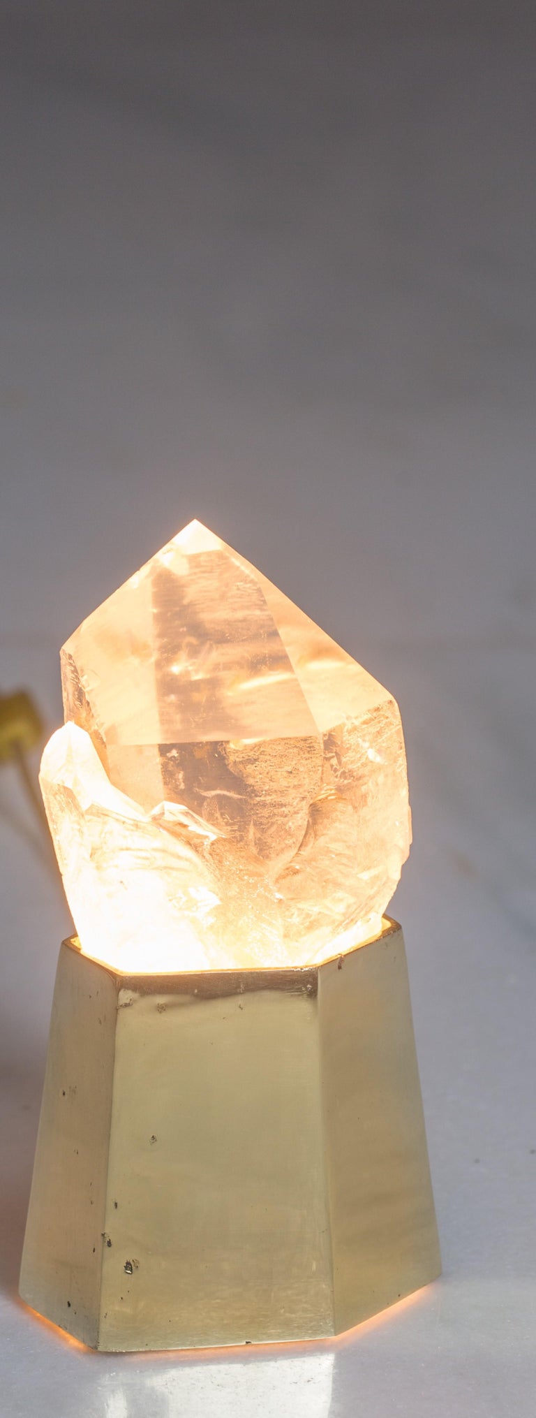 Unique Quartz Crystal Lighting "Single" by Demian Quincke For Sale at ...