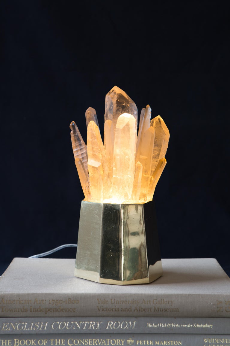Unique Quartz Crystal Lighting "Torch" by Demian Quincke at 1stDibs
