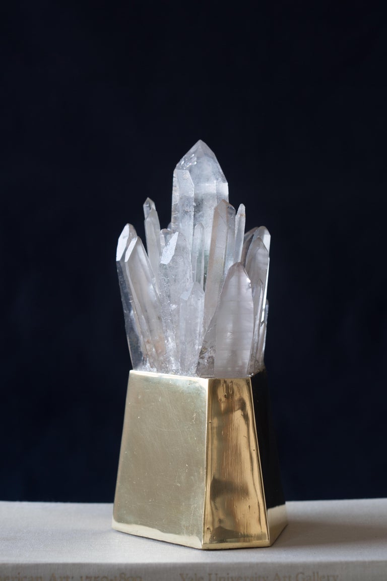Unique Quartz Crystal Lighting "Torch" by Demian Quincke at 1stDibs