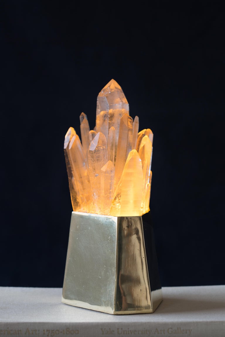 Unique Quartz Crystal Lighting "Torch" by Demian Quincke For Sale at ...