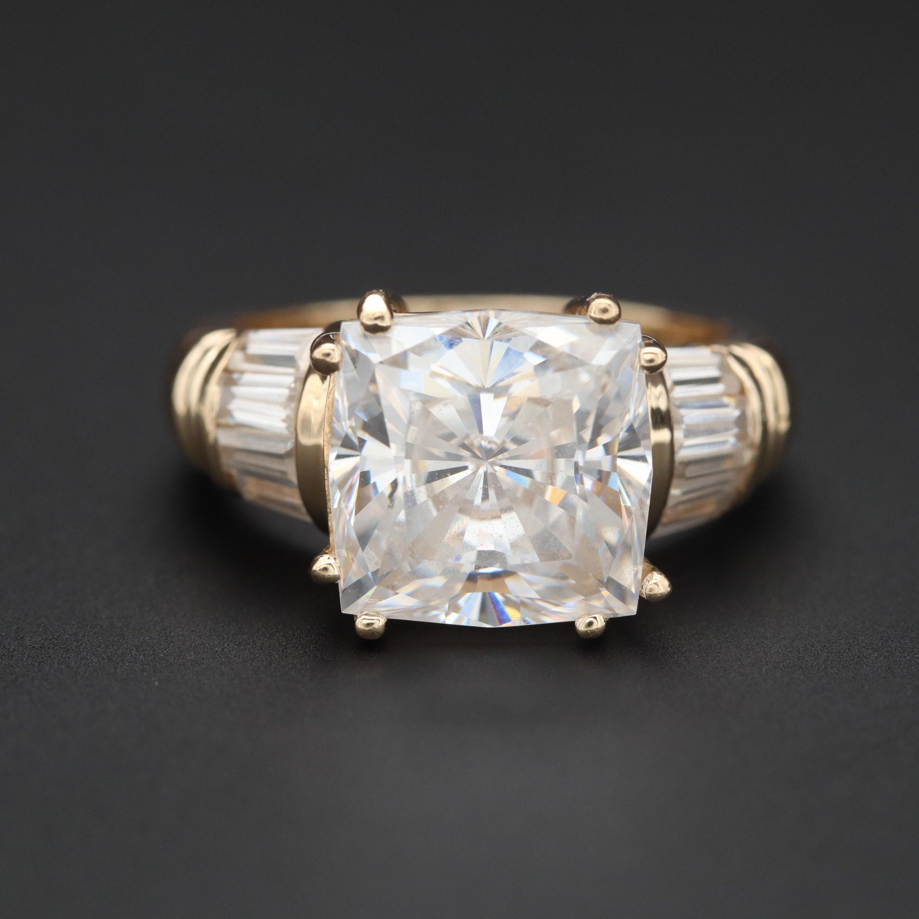 Bague de fiançailles avec halo de diamants, bague de mariage en or ...