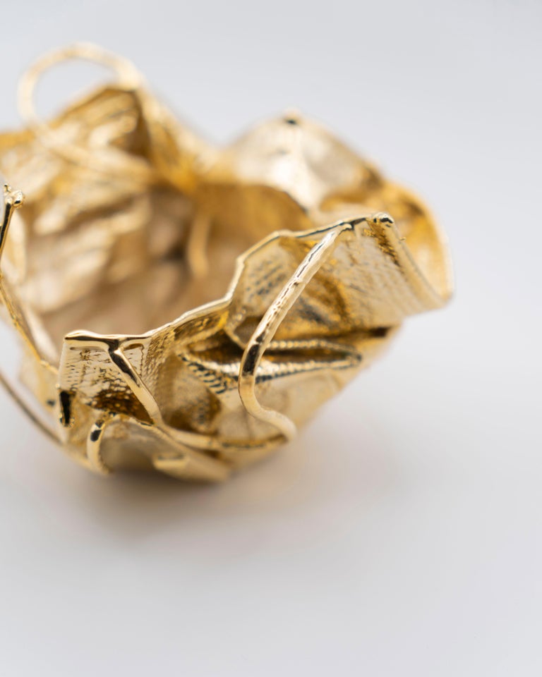 Unique Remask 009 Gold Art Object Made from Surgical Mask by Enrico ...
