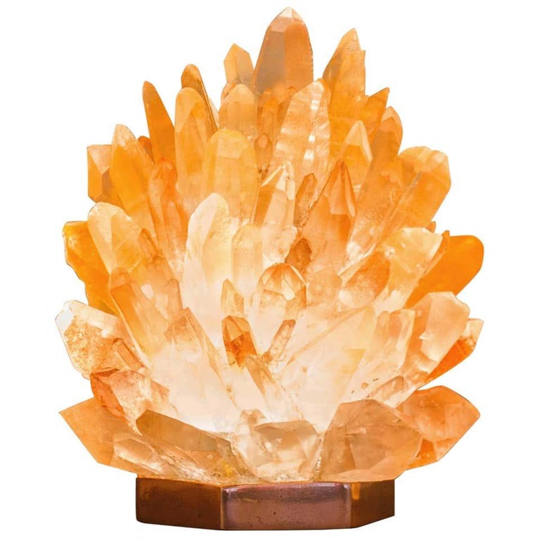 Unique Rose Quartz Lighting "Liberty Rosa Hexa" by Demian Quincke at ...