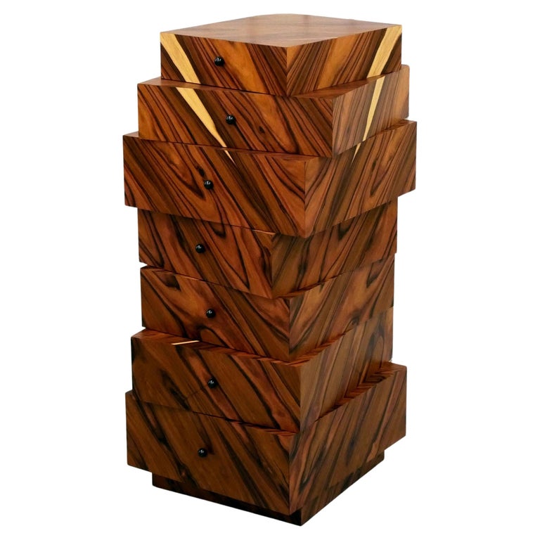 Unique Rosewood Chest of Drawers 'Schubladenstapel #1247, Swiss Made ...