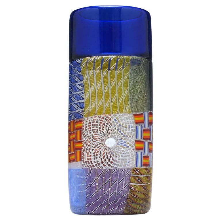 Unique Scottish Mike Hunter "Chicago Patch" Glass Vase 2021 For Sale at ...