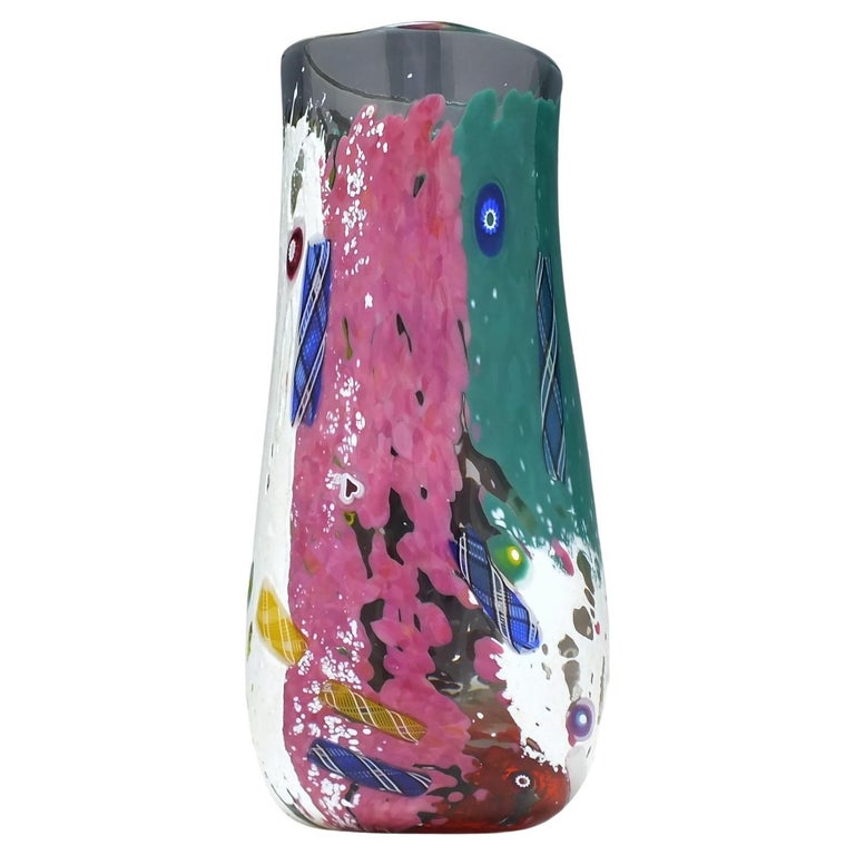 Unique Scottish Mike Hunter "Rio" Glass Vase 2010 For Sale at 1stDibs
