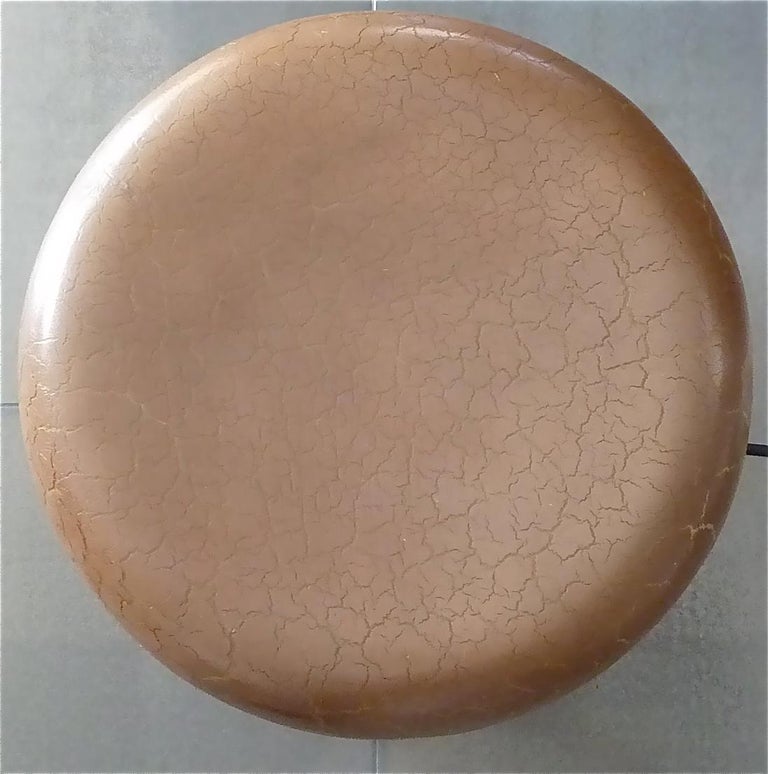 Unique Sculptural Illuminated Resin Plastic Stool Lamp Object 1960s 70s ...