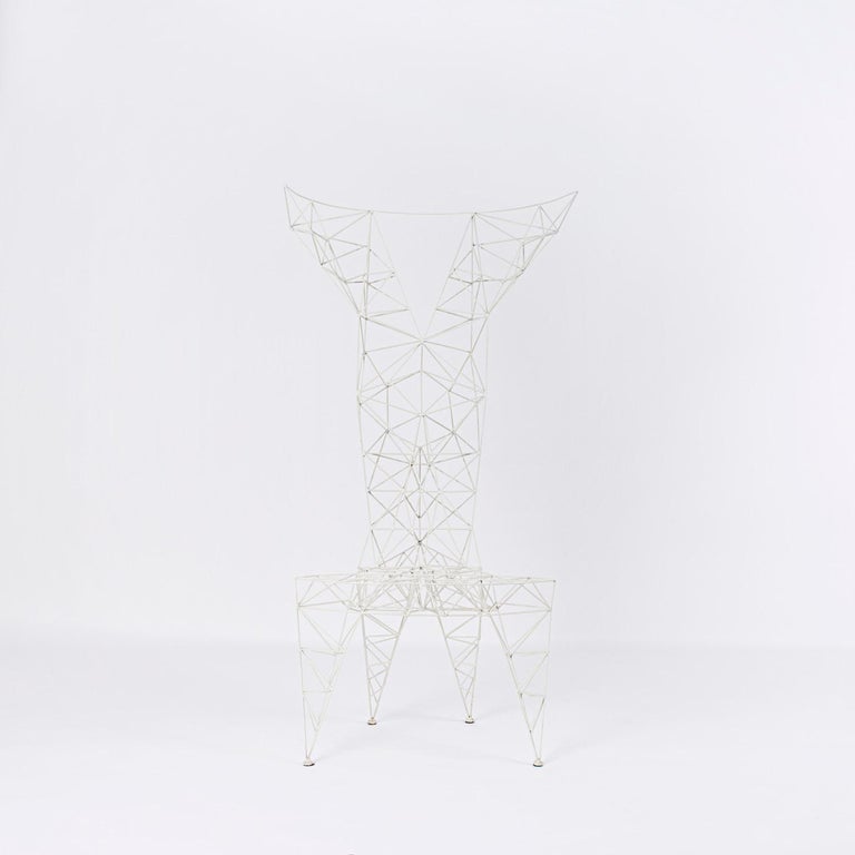 Unique Set of Four Colored Pylon Chairs by Tom Dixon for Cappellini ...