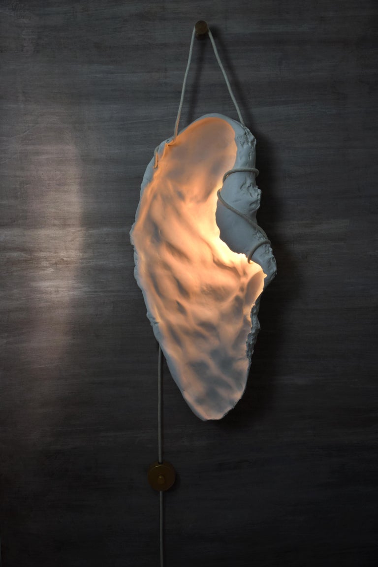 Unique Shell Light Wall Sculpture I by Isac Elam Kaid For Sale at 1stDibs