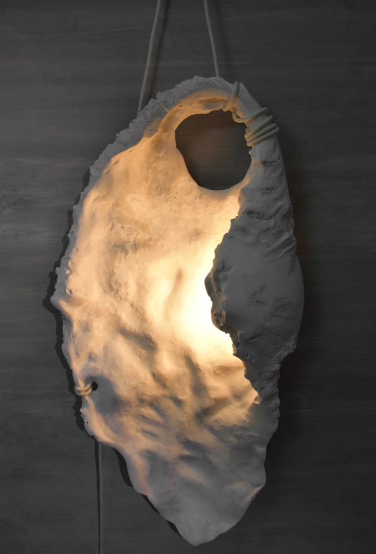 Unique Shell Light Wall Sculpture III by Isac Elam Kaid For Sale at 1stDibs