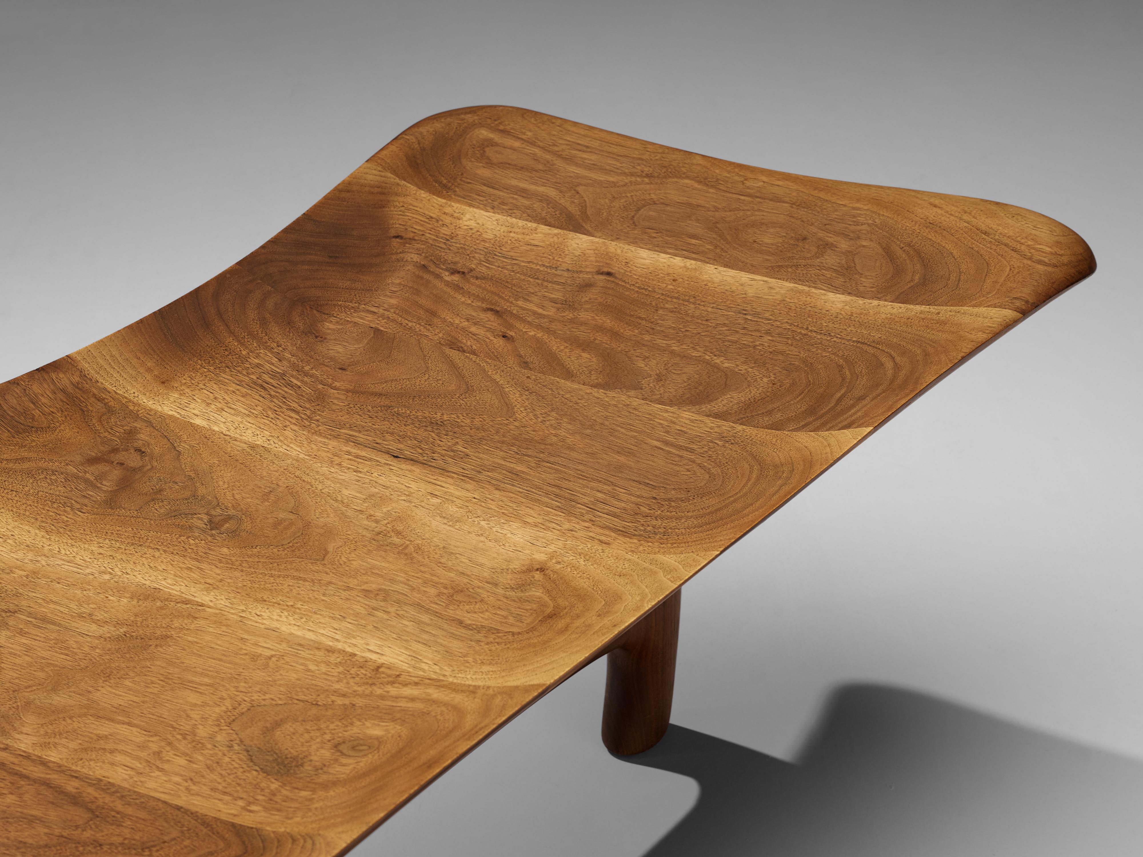 Unique Side Table Sculpture by Peter M. Adams in Walnut For Sale at ...