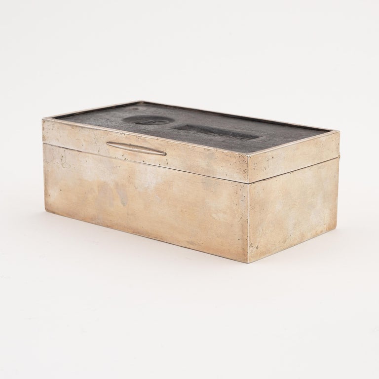 Unique Silver Box by K Anderson Stockholm Sweden 1932 Signed For Sale ...