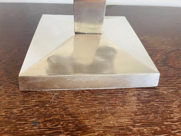 Unique Silver Plated Table Lamp, Gunther Lambert Lamp, Silver Lamp ...