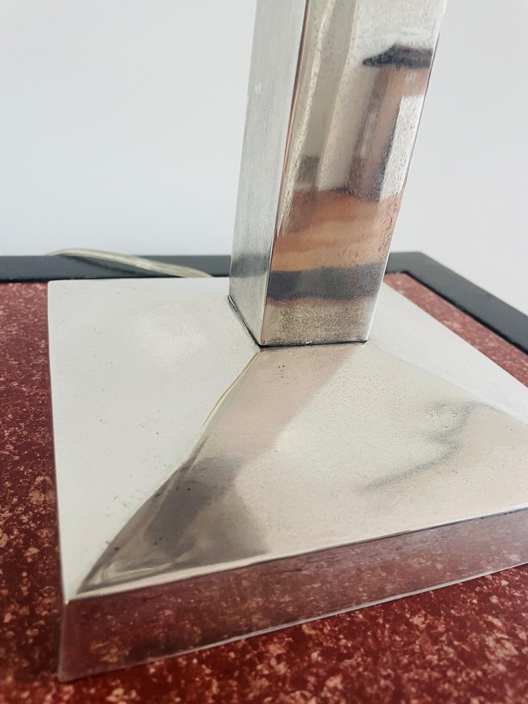 Unique Silver Plated Table Lamp, Gunther Lambert Lamp, Silver Lamp ...