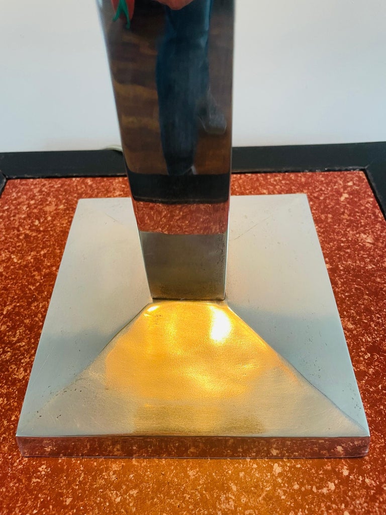 Unique Silver Plated Table Lamp, Gunther Lambert Lamp, Silver Lamp ...