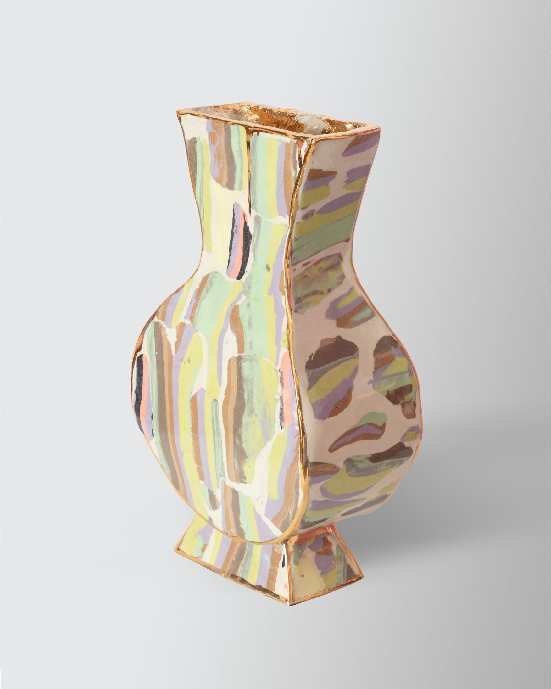 Unique Slab Vase in Glazed Ceramic by Katie Stout For Sale at 1stDibs ...