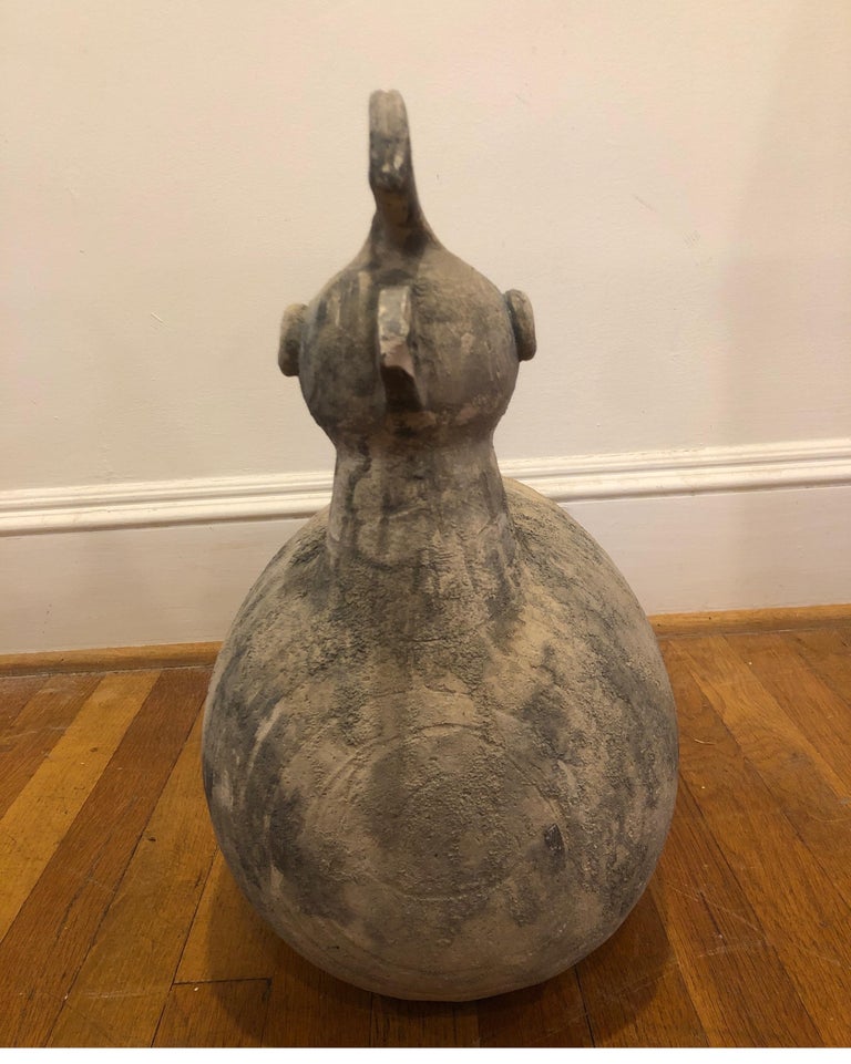 Unique Stone Archaic Style "Bird Chicken" Sculpture For Sale at 1stDibs