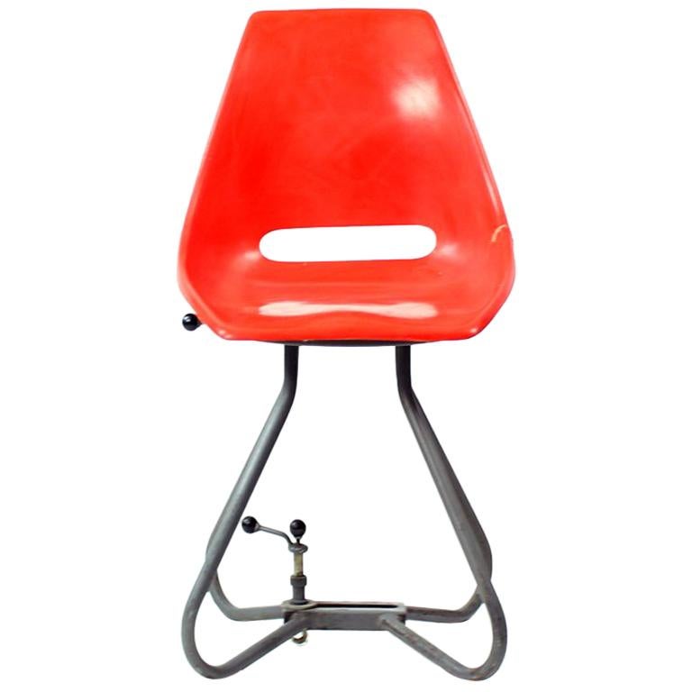 Unique Tram Vertex Chair by Miroslav Navratil, Czechoslovakia, 1960s ...